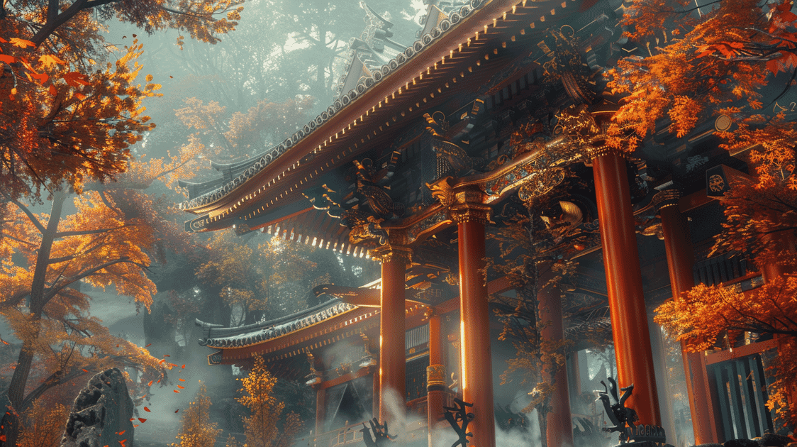 Kirishima Shrine Main Hall, Heiden Hall, and Worship Hall | Kagoshima ...
