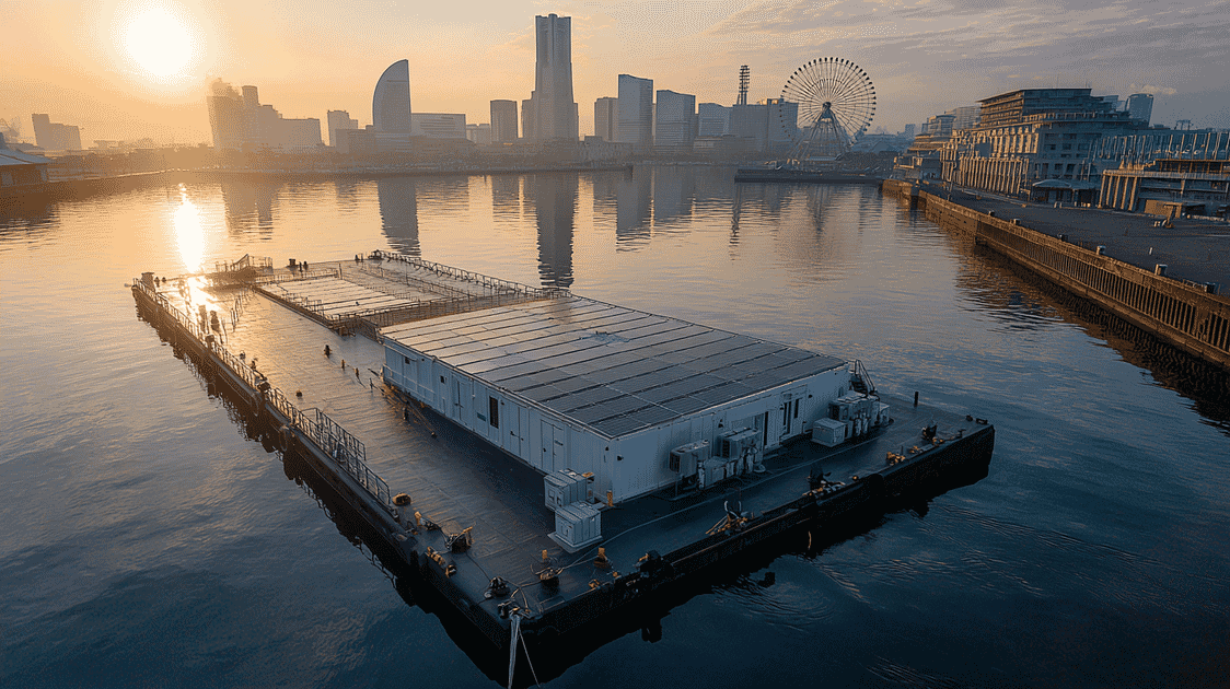 Solar-Powered Floating Data Center: Yokohama Starts World-First 100% ...
